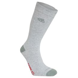 Craghoppers - "Insect Repellent" Socken f&uuml;r Herren/Damen Unisex (Hellgrau Meliert/Flechten-Gr&uuml;n)