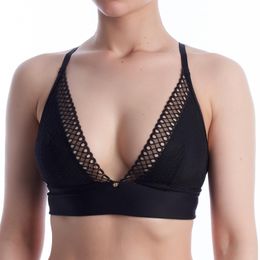 BOSS Damen Eyelet Bralette mit Spitze 50540428