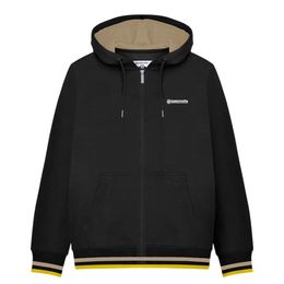 Lambretta - Hoodie mit durchgehendem Rei&szlig;verschluss f&uuml;r Herren (Schwarz/Nussbraun/Gold)