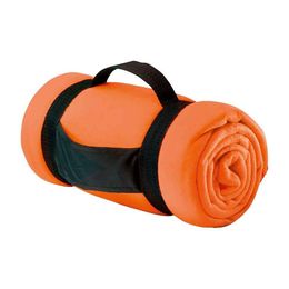 SOLS - Decke "Stavenger", Fleece, Karo (Leuchtend Orange)