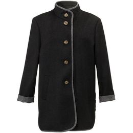 Peter Hahn - Loden-Longjacke, grau, Gr. 36 / S - Schurwolle
