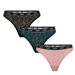 BOSS 3er-Pack Damen Spitzenstringtangas mit Logo 50535265