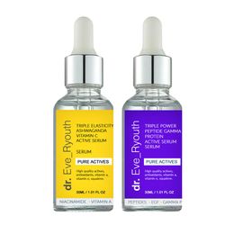 Triple Elasticity Ashwaganda Vitamin C Powerful Active Serum 30ml + Triple Power Peptide Gamma Protein Active Serum 30ml