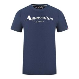Aquascutum - "London" T-Shirt f&uuml;r Herren (Marine)
