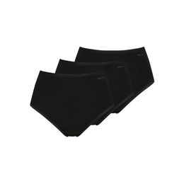 Taillenslip Mey "Lights", Damen, Gr. 38, schwarz, Single Jersey, Obermaterial: 55% Baumwolle, 40% Viskose, 5% Elasthan, gemustert, k&ouml;rpernah, Unterhosen Taillenslip, mit weichen Beinabschl&uuml;ssen
