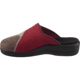 CR&Eacute;ATION L Damen Pantoffel beige-rot Gr&ouml;&szlig;e 36