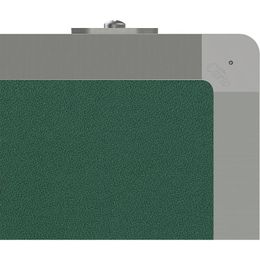 eurokraft basic Moderationswand, mobil, Textilbezug / Whiteboard, BxH 1200 x 1500 mm, gr&uuml;n