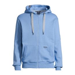 Sweatjacke SALZHAUT "Sweatjacke BREKER JACKE", Herren, Gr. M, ocean blau, Obermaterial: 55% Baumwolle CO. 45% Polyester PES., Sweatjacken Sweatjacke