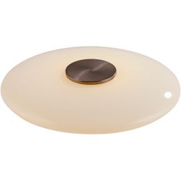 NEUHAUS PURE LED Tischleuchte "PURE Vitrum", schwarz, metal braun, 1, &Oslash; 32cm H: 8,5cm, 1 Stk., Leuchten, Stufenloses dimmen per Touchdimmer, LED Tischleuchte