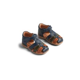 Sandale Wheat "Wheat Sandalen Robbie", M&auml;dchen, Gr. 20, navy, Leder, unifarben, Schuhe Sandale