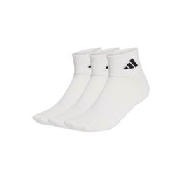 Sneakersocken adidas originals "Socken Thin & Light Sportswear Ankle Socks 3er Pack", Herren, Gr. 37-39, wei&szlig;, Obermaterial: 54% Baumwolle CO. 43% Polyester PES. 2% Elasthan EL. 1% Polyamid PA., Socken Sneakersocken