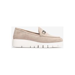Unisa Leder-Mokassins in Beige - 60% | Gr&ouml;&szlig;e 41 | Damen-schuhe-halbschuhe