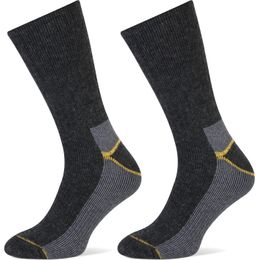 Arbeitssocken STAPP "Yellow Thermo 2er Pack 2 Paar", Gr. 39, grau (anthrazit), Obermaterial: 40% Wolle WO. 35% sonstige Fasern AF. 25% Polyamid PA., Socken