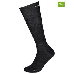 super.natural 2er-Set: Funktionssocken in Schwarz - 54% | Gr&ouml;&szlig;e 42-45 | Damen-outdoor-ausruestung