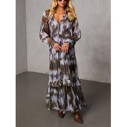 LA Angels Kleid in Hellblau/ Braun - 69% | Gr&ouml;&szlig;e XL | Damen-kleider