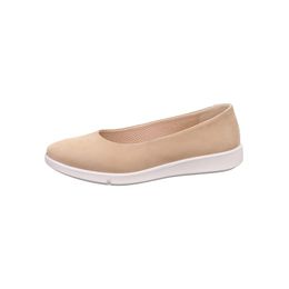 Legero Leder-Ballerinas "Lucca" in Beige - 53% | Gr&ouml;&szlig;e 43 | Damen-ballerinas
