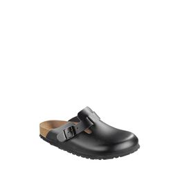 Birkenstock Leder-Clogs "Boston" in Schwarz - Weite N - 4% | Gr&ouml;&szlig;e 37 | Damen-pantoletten