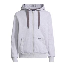 Sweatjacke SALZHAUT "Sweatjacke BREKER JACKE", Herren, Gr. L, grau melange, Obermaterial: 55% Baumwolle CO. 45% Polyester PES., Sweatjacken Sweatjacke