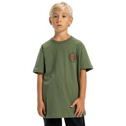 T-Shirt DC Shoes "Work Circle", Jungen, Gr. 14(155-164cm), gr&uuml;n (bronze gr&uuml;n), Obermaterial: 75% Walkfrottier, 25% Walkfrottier;, Shirts T-Shirt