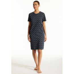 uncover by Schiesser Nachthemd in Dunkelblau - 55% | Gr&ouml;&szlig;e 36 | Damen-loungewear