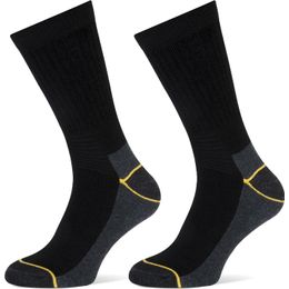 Arbeitssocken STAPP "Yellow Worker 2er Pack", Gr. 39, schwarz, Obermaterial: 41% Baumwolle CO. 41% sonstige Fasern AF. 15% Polyester PES. 3% Elasthan EL., Socken