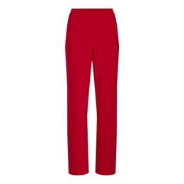 Schlupfhose GOLDNER "Kurzgr&ouml;&szlig;e Slinky-Hose mit weitem Bein", Damen, Gr. 19, K-Gr, rot, Obermaterial: 95% Polyester PES. 5% Elasthan EL., festlich, Hosen Schlupfhose, Kein B&uuml;geln n&ouml;tig