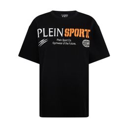 T-Shirt Plein Sport "Logo", Jungen, Gr. 4XL, 0220, schwarz, orange, Obermaterial: 100% Baumwolle, Shirts T-Shirt