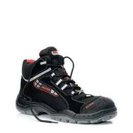 Sicherheitsschuh Elten "SANDER Pro" Gr. 42, schwarz (schwarz, rot), 42, Obermaterial: 100% sonstige Fasern AF., Schuhe