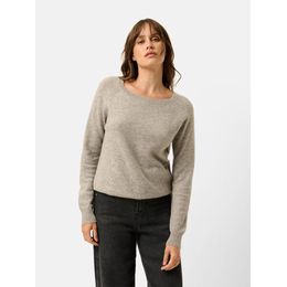 Just Cashmere Kaschmir-Pullover "Abigail" in Taupe - 59% | Gr&ouml;&szlig;e L | Damen-pullover-cardigans