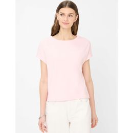 Kurzarmshirt Brax "Style CATHY S", Damen, Gr. 40, hellrosa, 100% Baumwolle, Rundhals, Shirts