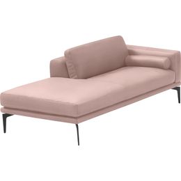 Ottomane Egoitaliano "Masu, Design trifft super Sitzkomfort, mit toller Detailverarbeitung", rosa (rose), B:182cm H:95cm T:97cm, Leder CAREZZA (echtes Rindsleder) ist ein Naturleder, dass die urspr&uuml;nglichen Eigenschaften der Haut nicht ver&auml;ndert. Das Vorhandensein von verheilten Narben, K&ouml;rnungsunterschiede, Falten, Adern, Unterschiede in den Farbt&ouml;nen und andere Spuren, die die Natur auf diesen F