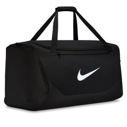 Sporttasche Nike "NK BRSLA L DUFF - X", schwarz, schwarz, wei&szlig;, Obermaterial: 100% Polyester, Taschen Sporttasche, mit bel&uuml;ftetem Seitenfach, mit Rei&szlig;verschlusstasche vorne