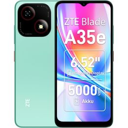 ZTE Smartphone "Blade A35e", Energieeffizienz: D (A-G), gr&uuml;n (ice gr&uuml;n), 64 GB, Mobiltelefone