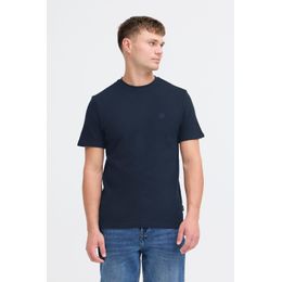 Rundhalsshirt Blend "BHFort", Damen, Gr. L, salute, Sweatware, 100% Baumwolle, Strukturmuster, normal normal, Rundhals, normaler Saum, Shirts Rundhalsshirt, Basic T-Shirt mit Rundhalsausschnitt