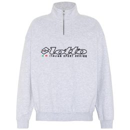 Sweatshirt Lotto, Herren, Gr. L (52/54), high, rise, 75% Baumwolle, 22% Polyester, 3% Viskose, meliert, Rippb&uuml;ndchen, Sweatshirts Sweatshirt, - im Retrodesign (Calcio '93)