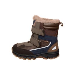 bisgaard Leder-Winterboots "Torben" in Braun/ Dunkelblau - 50% | Gr&ouml;&szlig;e 29 | Kinderstiefel