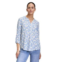 Cartoon Bluse in Hellblau/ Wei&szlig; - 71% | Gr&ouml;&szlig;e 38 | Damen-blusen
