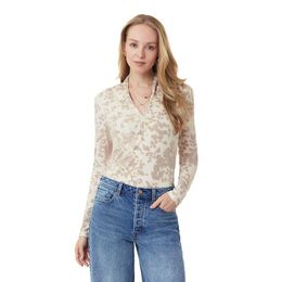 Scotch & Soda Scotch & Soda Longsleeve in Creme/ Beige - 64% | Gr&ouml;&szlig;e S | Damen-tops