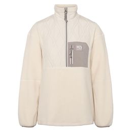 KARI TRAA Fleecepullover "Rothe" in Beige - 68% | Gr&ouml;&szlig;e S | Damenpullover