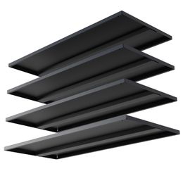 Aktenschrank Vcm "4x Fachb&ouml;den f&uuml;r Stahlschrank Serie Malivo", schwarz (anthrazit), B:79cm T:32cm, Obermaterial: 100% Metall MT., Schr&auml;nke