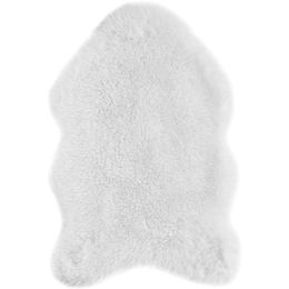 Fellteppich OTTO HOME "Alpa", wei&szlig;, B:50cm H:35mm L:80cm, Polyester, Teppiche, Fellteppich, Kunstfell, Uni Farben, sehr weich, waschbar, auch als 2er Set