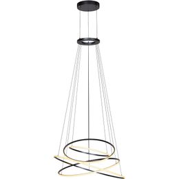 NEUHAUS PURE LED Pendelleuchte "PURE E-Flying Rings", mystic grau, 1, &Oslash; 110cm H: 150cm, 1 Stk., Leuchten, e-LIFT Funktion, CCT, dimmbar &uuml;ber Fernbedienung, LED Pendelleuchte