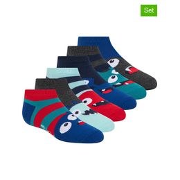 Skechers 6er-Set: Socken in Blau/ Grau/ T&uuml;rkis - 45% | Gr&ouml;&szlig;e 36-38 | Kinder-socken-strumpfhosen