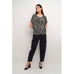 Kaffe Bluse in Schwarz/ Wei&szlig; - 64% | Gr&ouml;&szlig;e 38 | Damen-blusen