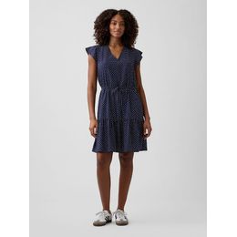 GAP Kleid in Dunkelblau/ Wei&szlig; - 45% | Gr&ouml;&szlig;e M | Damen-kleider