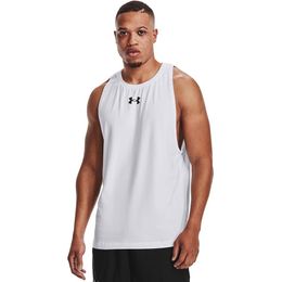 Under Armour Trainingstop in Wei&szlig; - 22% | Gr&ouml;&szlig;e L | Herren-sportshirts