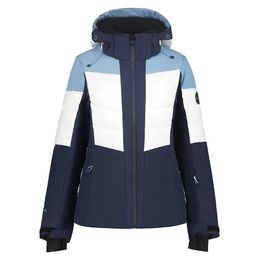 Icepeak Ski-/ Snowboardjacke "Florala" in Dunkelblau/ Wei&szlig;/ Hellblau - 66% | Gr&ouml;&szlig;e 46 | Damen-outdoorjacken