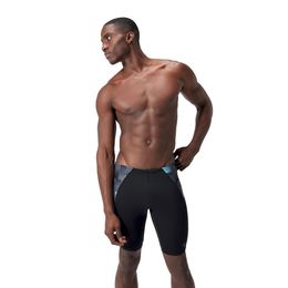Speedo Badehose "Eco+ Max" in Schwarz/ Grau/ Hellblau - 45% | Gr&ouml;&szlig;e 5 | Herren-bademode-sport