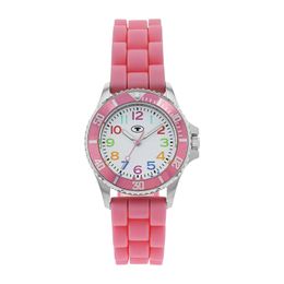 Quarzuhr Tom Tailor, rosa, Armbanduhren, Kinder, Quarzuhr, Armbanduhr, Silikonarmband, Kinderuhr, M&auml;dchen, analog