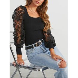LA Angels Bluse in Schwarz - 60% | Gr&ouml;&szlig;e L | Damen-blusen
